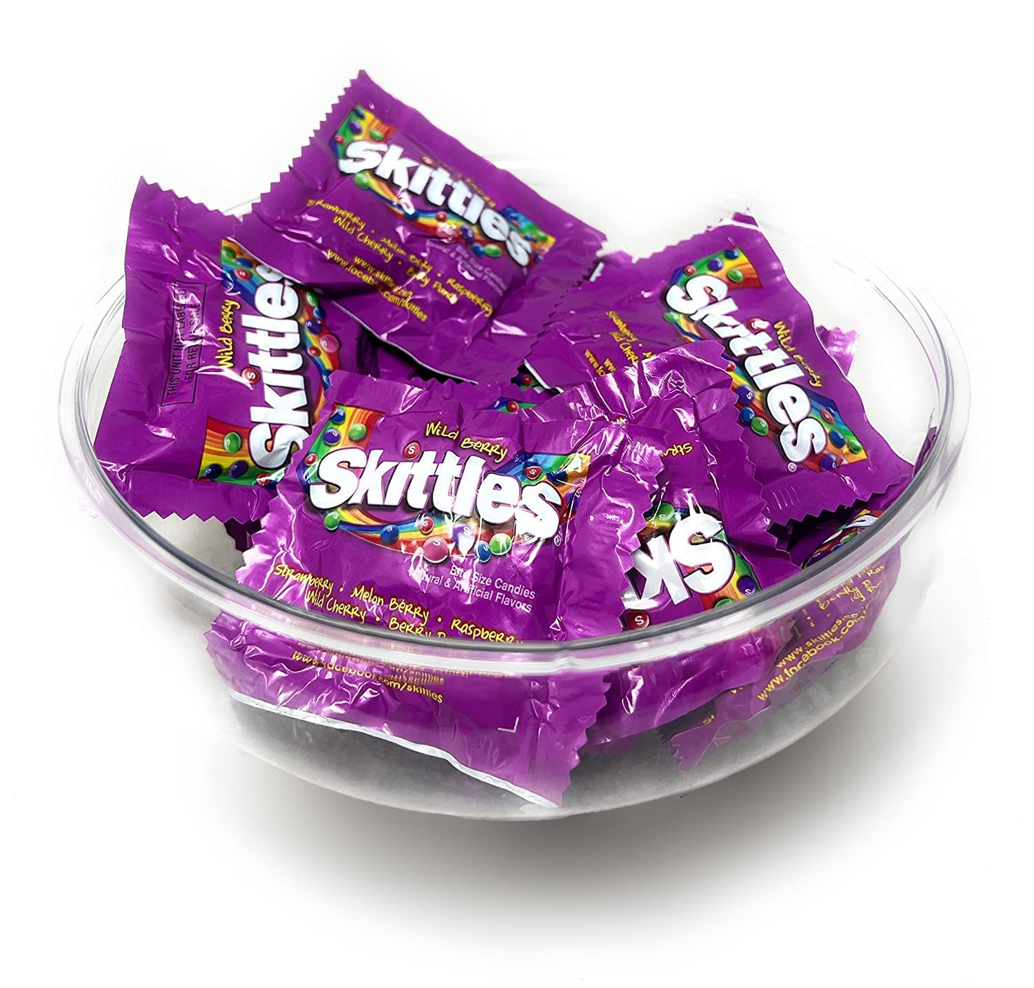 Sk Wild Berry Flavor Candy Coated Fruit Chew Fun Size 1.5 Lbs Individually Wrapped Bulk Party Assortment 25+ Bite Size Mini Packs In Resealable Bag (24 Oz)