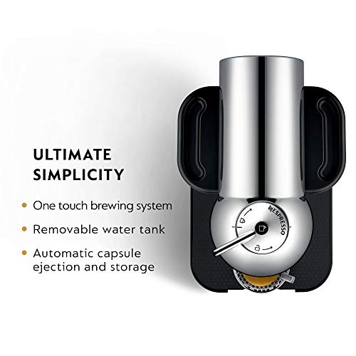 Nespresso Vertuo Coffee and Espresso Machine by Breville, 5 Cups, Chrome