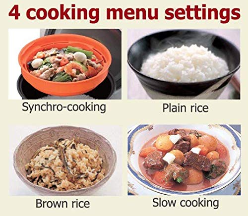 TIGER JBV-A10U 5.5-Cup (Uncooked) Micom Rice Cooker with Food Steamer Basket, White