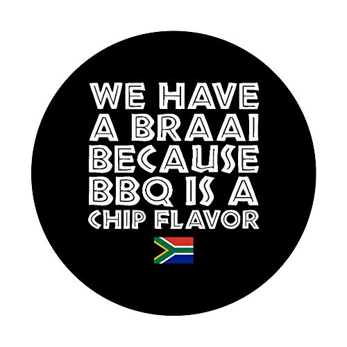 Braai South Africa Family BBQ Funny PopSockets PopGrip: Swappable Grip for Phones & Tablets