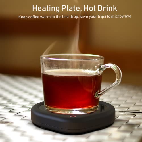 Coffee Mug Warmer with Auto Shut Off for Desk, Cup Warmer Smart Temperature Settings, Electric Beverage Tea Water Milk Warmer for All Cups and Mugs, Heating Plate Candle Wax Warmer