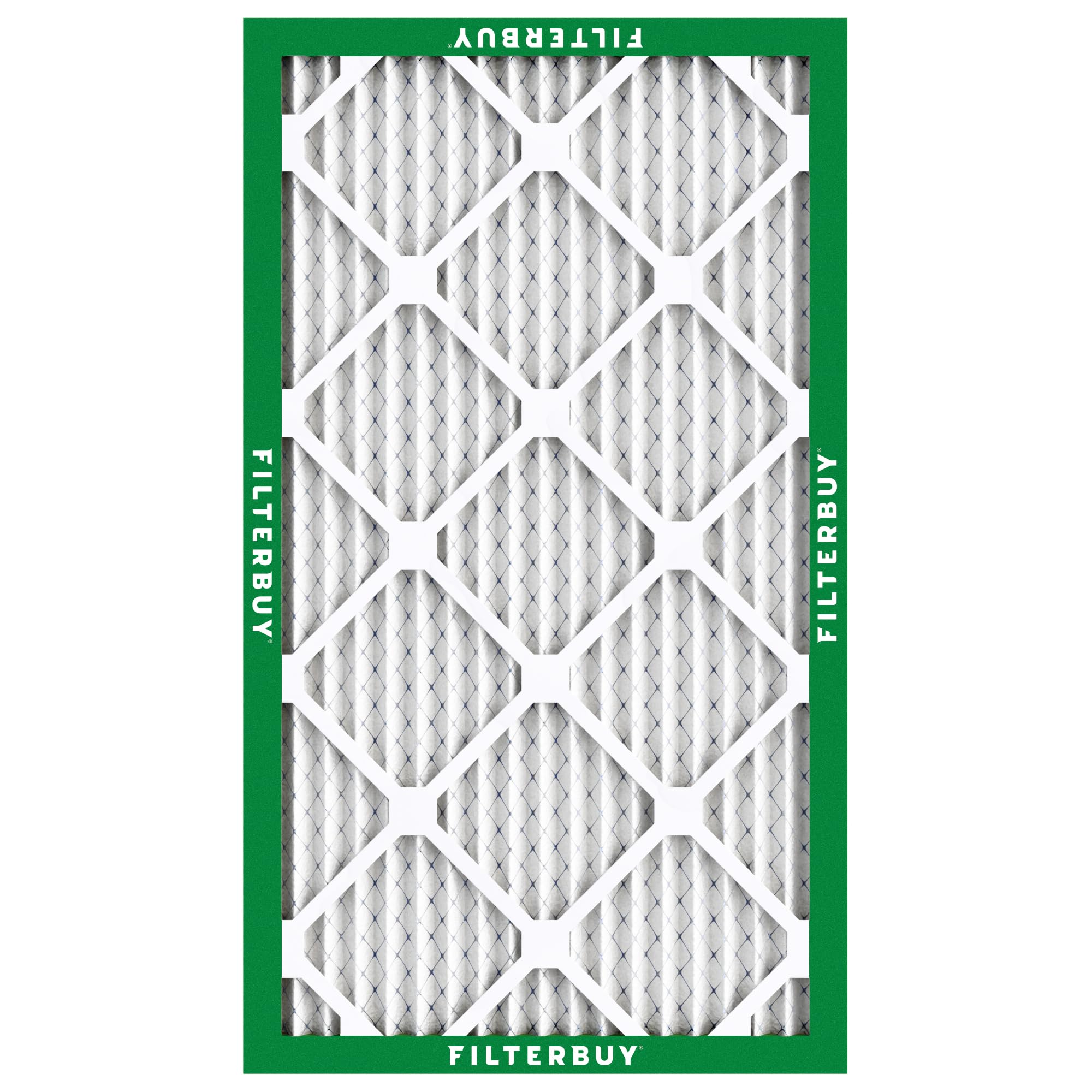 Filterbuy 18x30x1 Air Filter MERV 8 Dust Defense (3-Pack), Pleated HVAC AC Furnace Air Filters Replacement (Actual Size: 17.75 x 29.75 x 0.75 Inches)