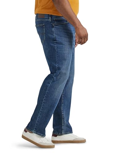 Lee Men's Big & Tall Extreme Motion Relaxed Straight Jean Maddox 44W x 30L
