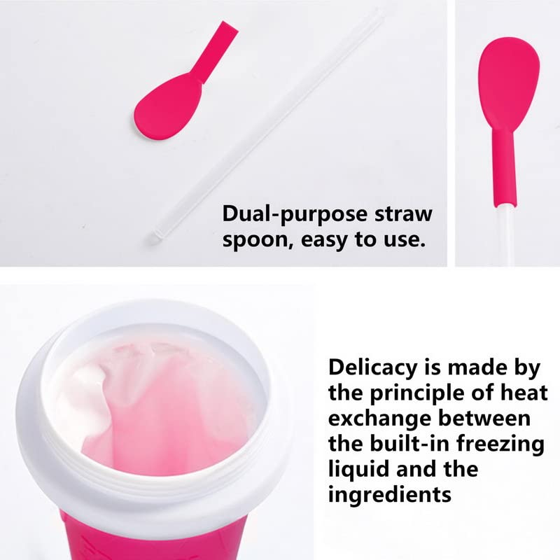 Slushie Maker Cup, Slushy Maker Frozen Magic Squeeze Cup Cooling Maker Cup Freeze Mug Milkshake, Portable Squeeze Ice Cup for Everyone