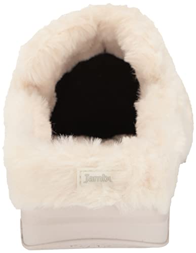 Jambu Women's Selma Mule Slipper, Winter White, 10