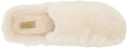 Jambu Women's Selma Mule Slipper, Winter White, 10