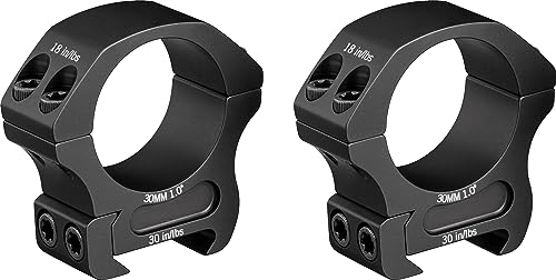 Vortex Optics Pro Series Riflescope Rings - 30mm - Medium Height [1.0 Inches | 25.4 mm], Black