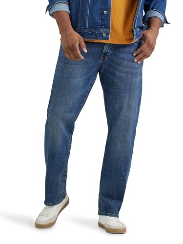 Lee Men's Big & Tall Extreme Motion Relaxed Straight Jean Maddox 44W x 30L