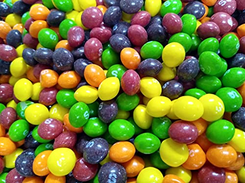 2 lbs of Fresh Delicious Grape Green Apple Lemon Orange Strawberry. Bulk Chewy Hard Shelled Candy