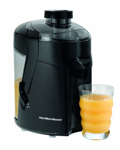 Hamilton Beach HealthSmart Juicer Machine, Compact Centrifugal Extractor, 2.4ā Feed Chute for Fruits and Vegetables, Easy to Clean, BPA Free, 400W, Black