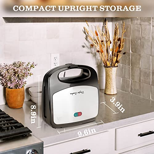Taylor Swoden Sandwich Maker 3 in 1,Compact Waffle Maker with Removable Plates,Electric Panini Press Grill with Non-Stick Plates, LED Indicator Lights, Cool Touch Handle, Anti-Skid Feet