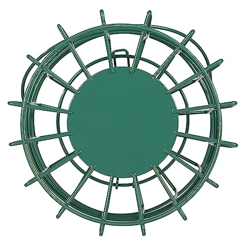 ISALRAY Outdoor Hanging Wild Bird Feeder Cage Squirrel Proof with Large PC Tube Metal Seed Guard Feeder