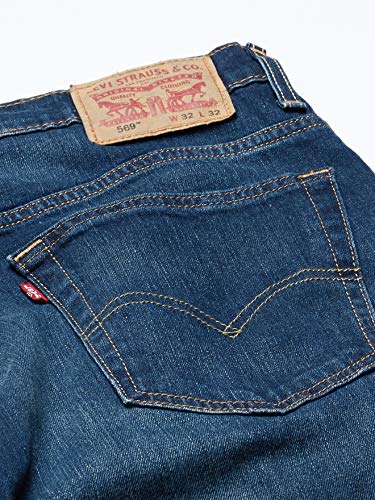 Levi's Men's 569 Loose Straight Fit Jeans, Crosstown-Stretch, 34W x 30L