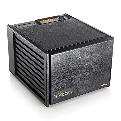 Excalibur 3900B Electric Food Dehydrator Machine with Adjustable Thermostat Accurate Temperature Control and Fast Drying, 600 W, 9 Trays, Black