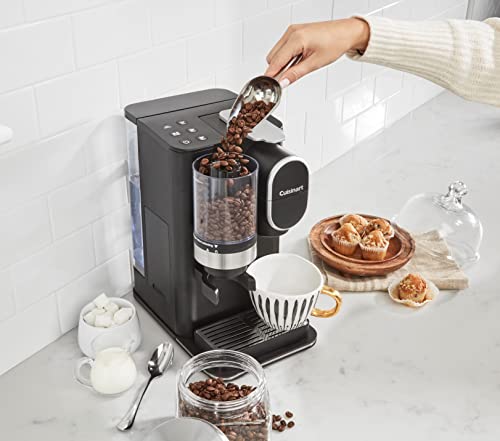 Cuisinart Single Serve Coffee Maker + Coffee Grinder, 48-Ounce Removable Reservoir, Black DGB-2