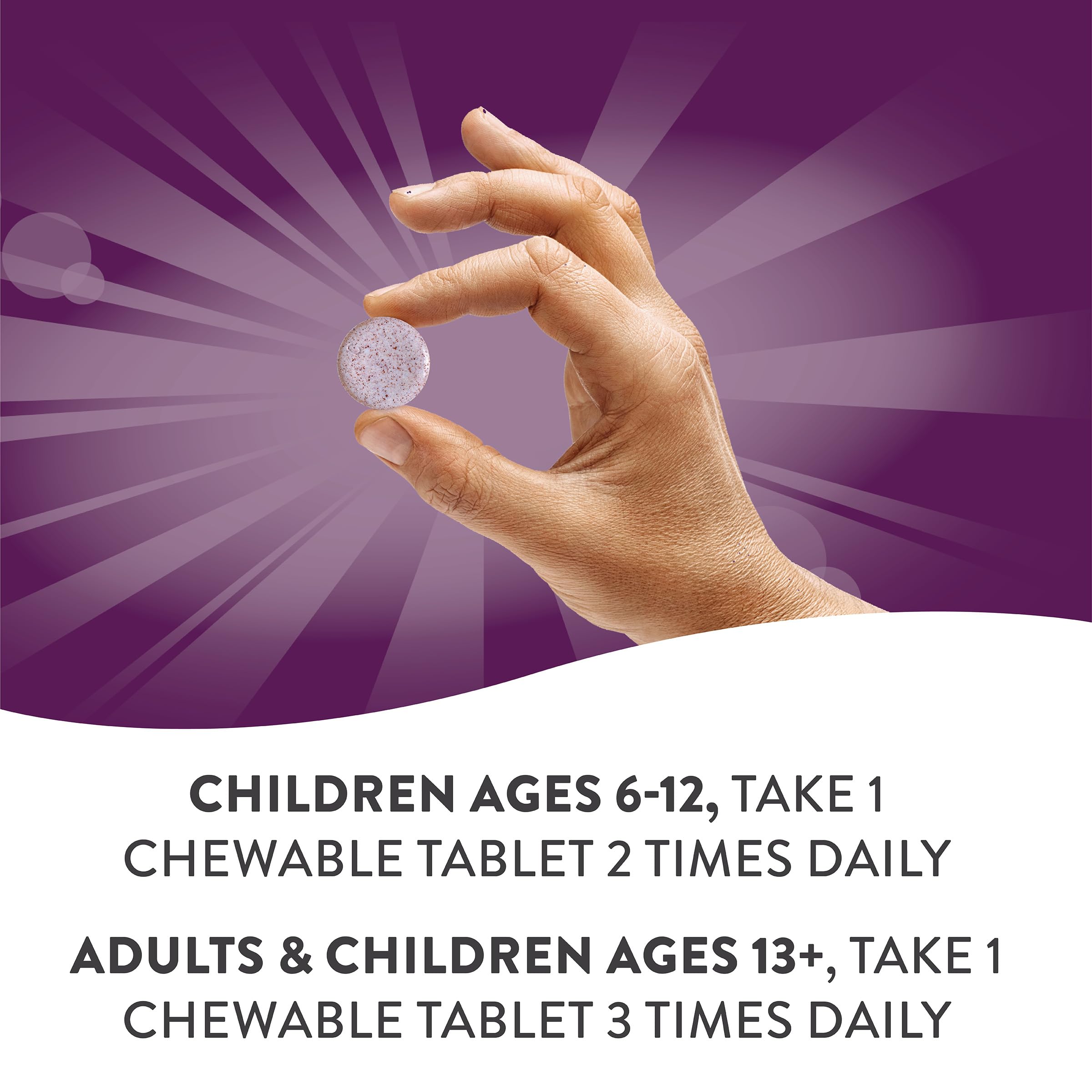 Nature's Way Cold Relief for Kids 6+, Umcka, Shortens Duration & Reduces Severity, Multi-Symptom Cold Relief, Homeopathic, Phenylephrine Free, Cherry Flavored, 10 Chewable Tablets (Packaging May Vary)