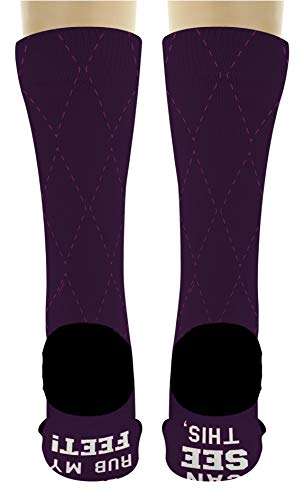 Novelty Gifts If You Can See This Please Rub My Feet Mom Humor Gifts 1-Pair Novelty Crew Socks