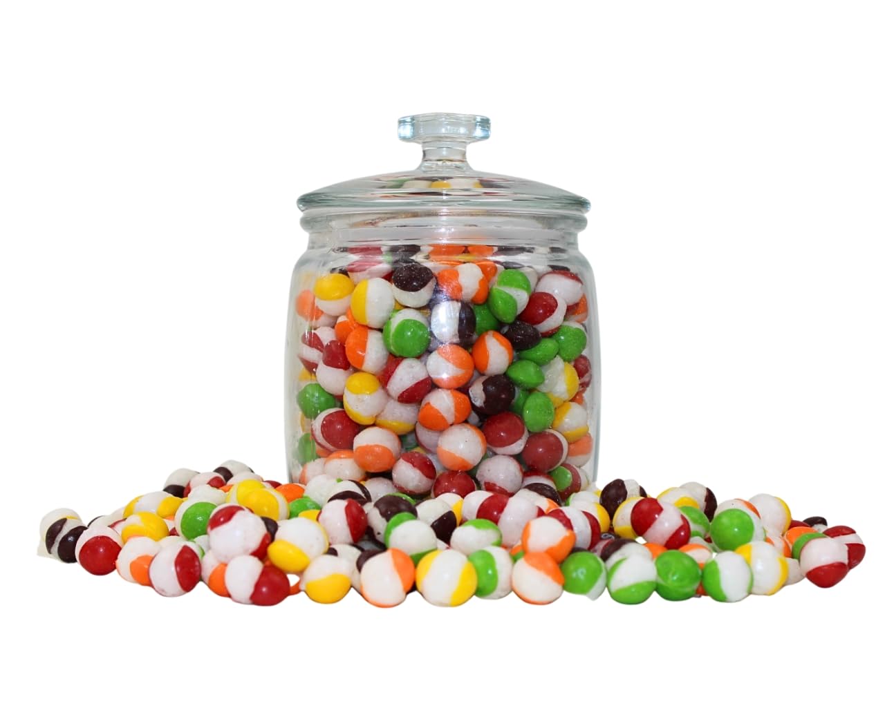 Grandys Candys Freeze Dried Candy- Freeze Dry Candy Skittles-Original Fruit Flavors, Light and Airy Candy Bursting with Trendy, Bold Flavors (8 oz)