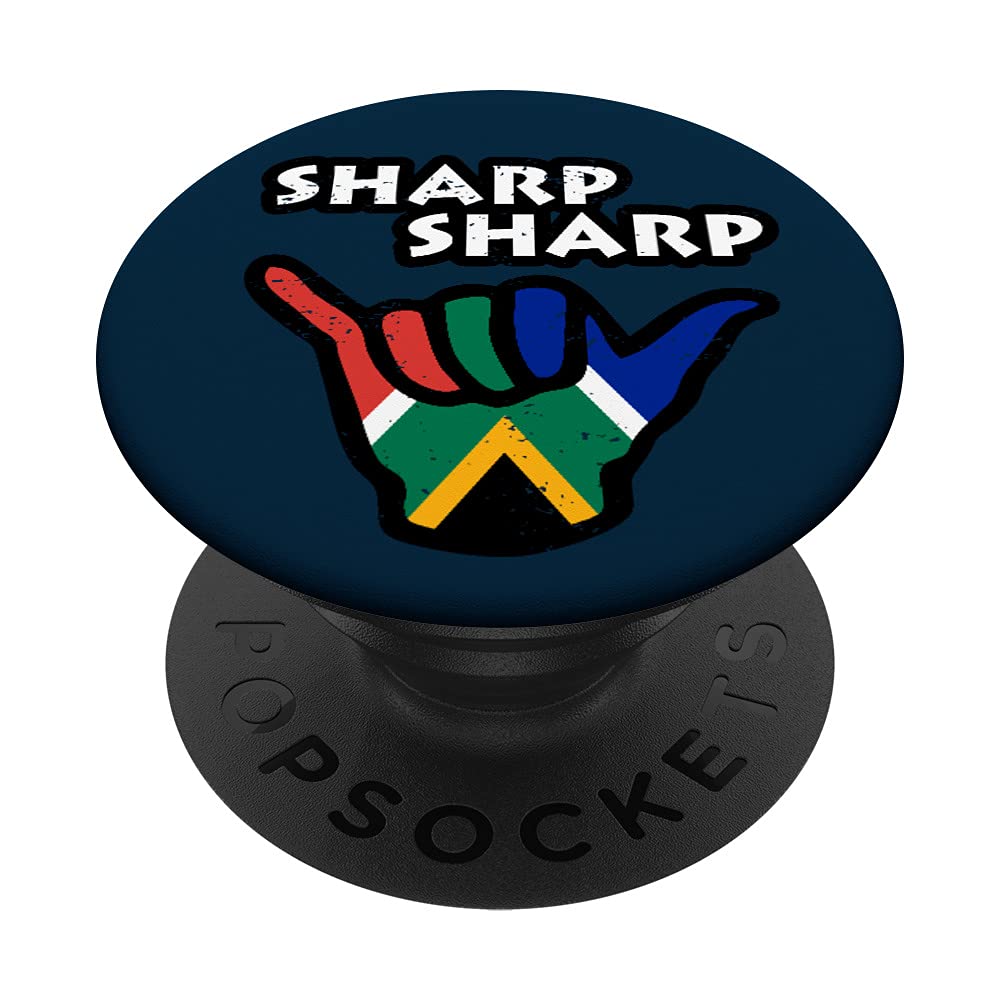 South Africa Sharp Sharp Hand Sign South African Flag PopSockets PopGrip: Swappable Grip for Phones & Tablets