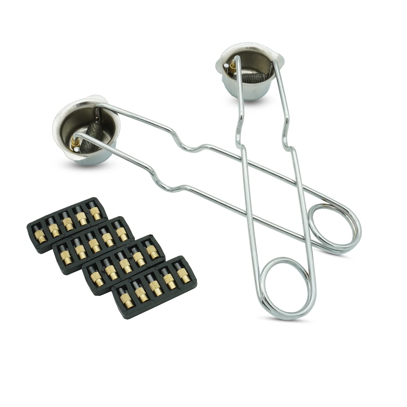 GUTIMORE Single Flint Striker Spark Lighter 2PC with 20 Extra Flint Replacements, for Welding, Brazing and Soldering