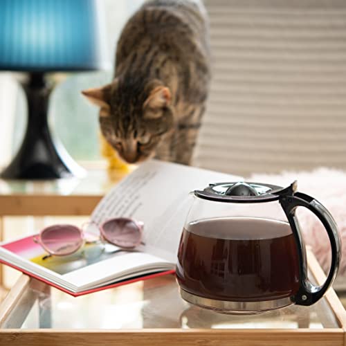 Mixpresso 8-Cup Drip Coffee Maker Programmable, Coffee Pot Machine Including Reusable And Removable Coffee Filter, Black Electric Coffee Maker