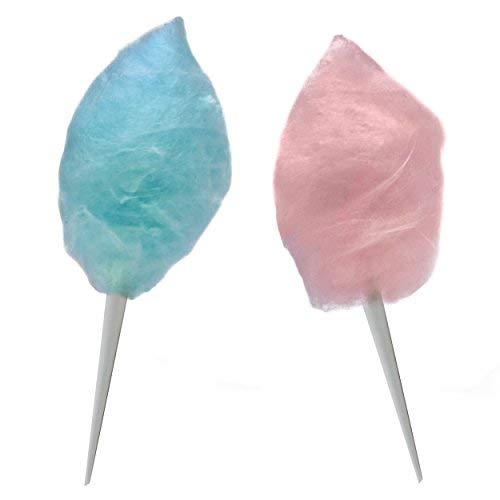 The Candery Cotton Candy Machine and Floss Bundle- Bright, Colorful Style- Sugar Free Candy, Sugar Floss, for Birthday Parties - Includes 5 Floss Sugar Flavors 12oz Jars and 50 Paper Cones & Scooper
