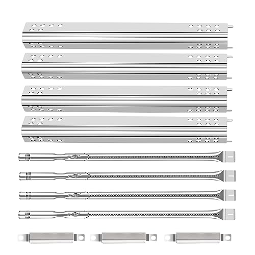 CoyzHaivn Grill Replacement Parts Kit for Charbroil Performance 475 4 Burner 463376519 463342119 463332718 463347017 463376017 463377319 463673017 Heat Plate Tent Shield Crossover Tube