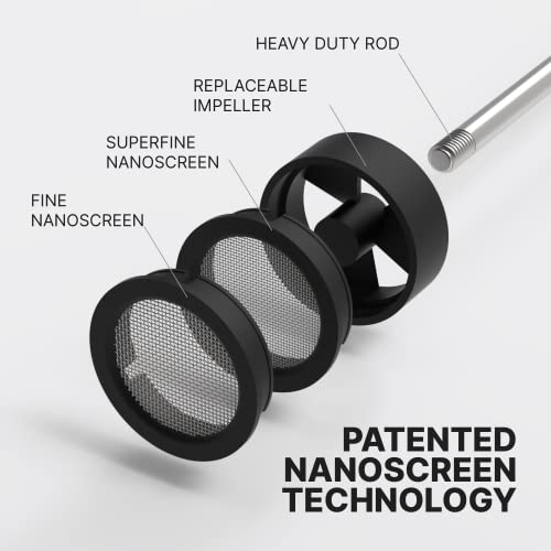 Subminimal NanoFoamer Lithium Handheld Milk Foamer; Make Premium Microfoamed Milk for Barista-Style Coffee Drinks at Home. New Model with Dozens of Improvements. USB-C Rechargeable