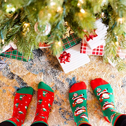 Funny Christmas Socks For Men & Women (It's Lit, Jolly Santa, Gnomes & Cookies)(Gnome For Xmas)