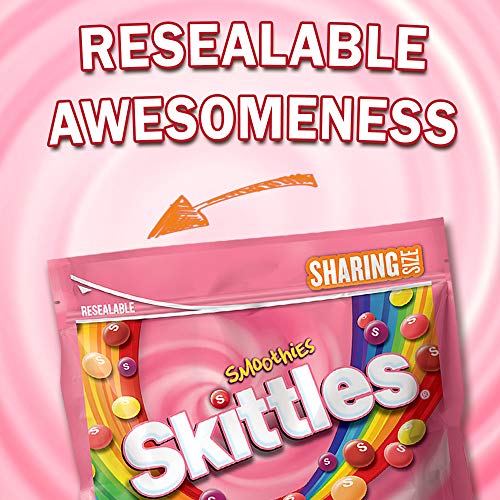 SKITTLES Smoothies Chewy Candy Bulk Pack, Fruit Chews Candy, Sharing Size, 15.6oz, 6-Pack Bulk Box