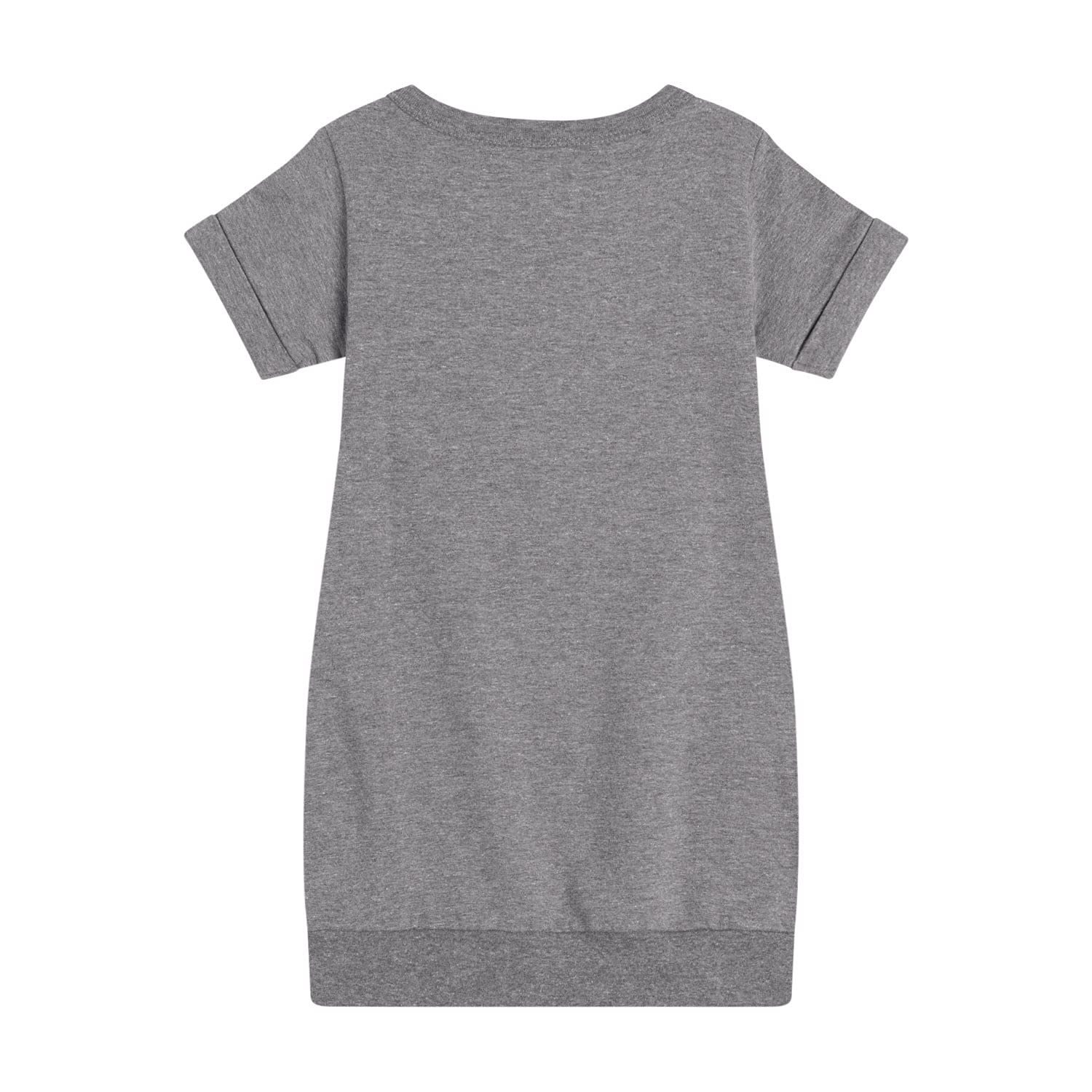 HYBRID APPAREL - Spongebob Squarepants - Patrick Sparkers Flag - Toddler & Youth Girls Fleece Dress - Size 2T Heather Grey