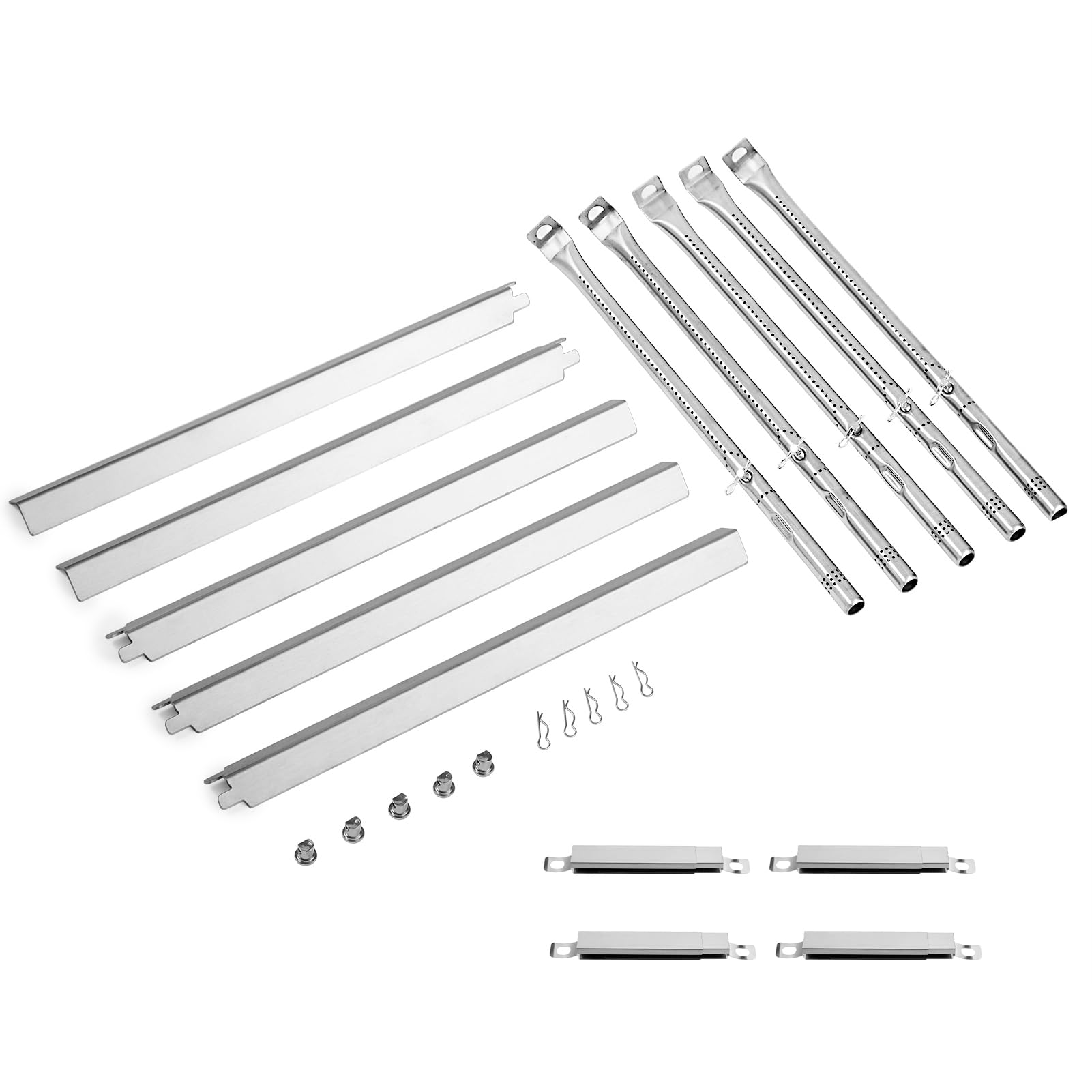 463448021 Grill Replacement Parts Heat Tent Burners for Charbroil Performance Grill Parts 5 Burner 463449021 463451022 463455021 463450022 G327-2100-W1 Heat Shield G325-0002-W1 Burner Tube Replacement