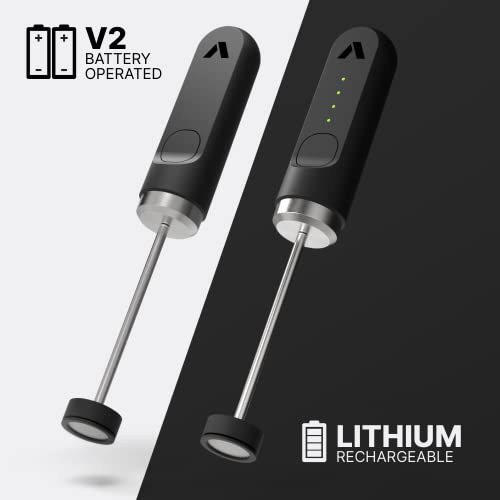 Subminimal NanoFoamer Lithium Handheld Milk Foamer; Make Premium Microfoamed Milk for Barista-Style Coffee Drinks at Home. New Model with Dozens of Improvements. USB-C Rechargeable