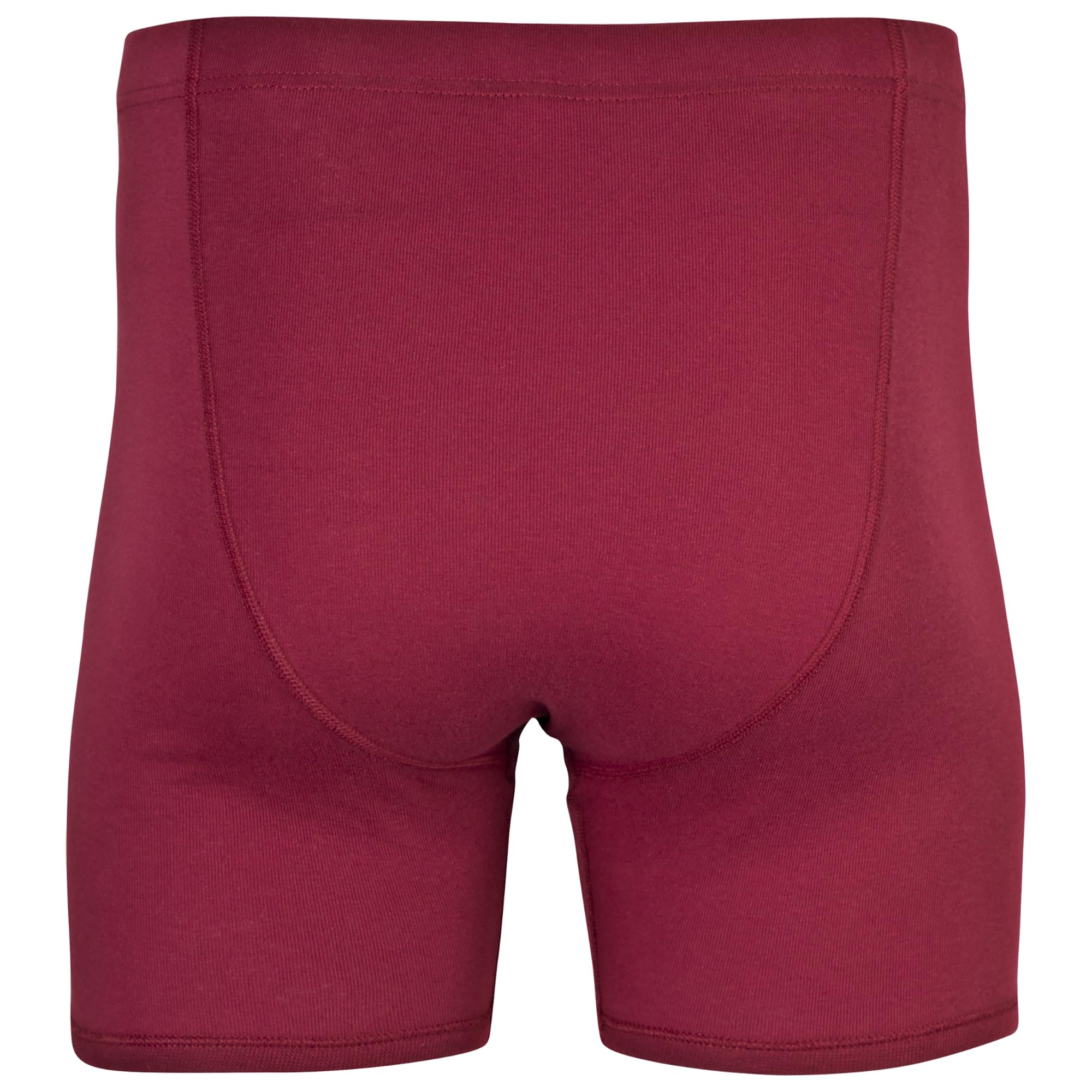 Gildan Men's Underwear Covered Waistband Boxer Briefs, Multipack, Mixed Garnet (5-Pack), Large