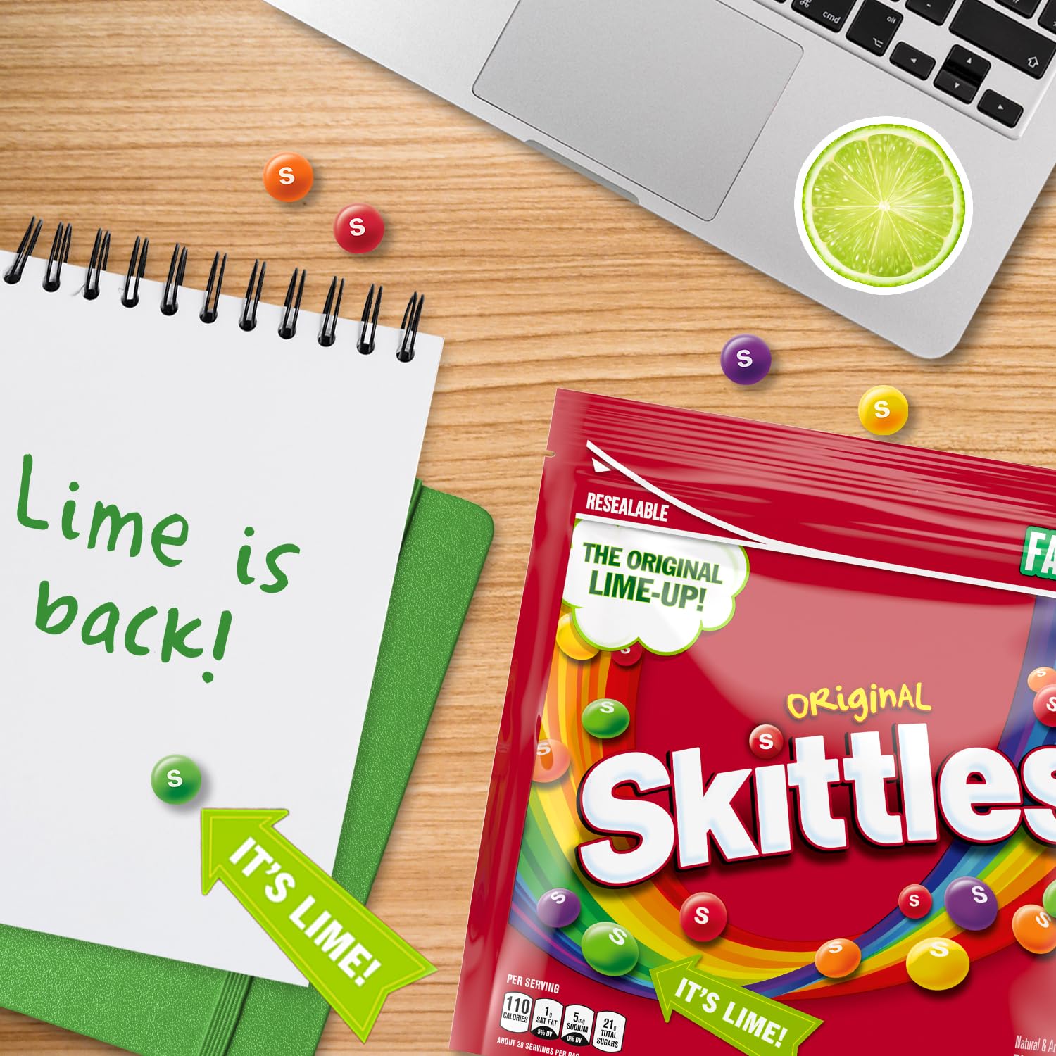 SKITTLES Original Chewy Colorful Rainbow Easter Egg Basket Candy Filler, Family Size, 27.5 Oz Resealable Bulk Bag