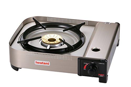Iwatani 35FW Single-Burner Butane Portable Cooktop Indoor & Outdoor Cooking Stove Medium