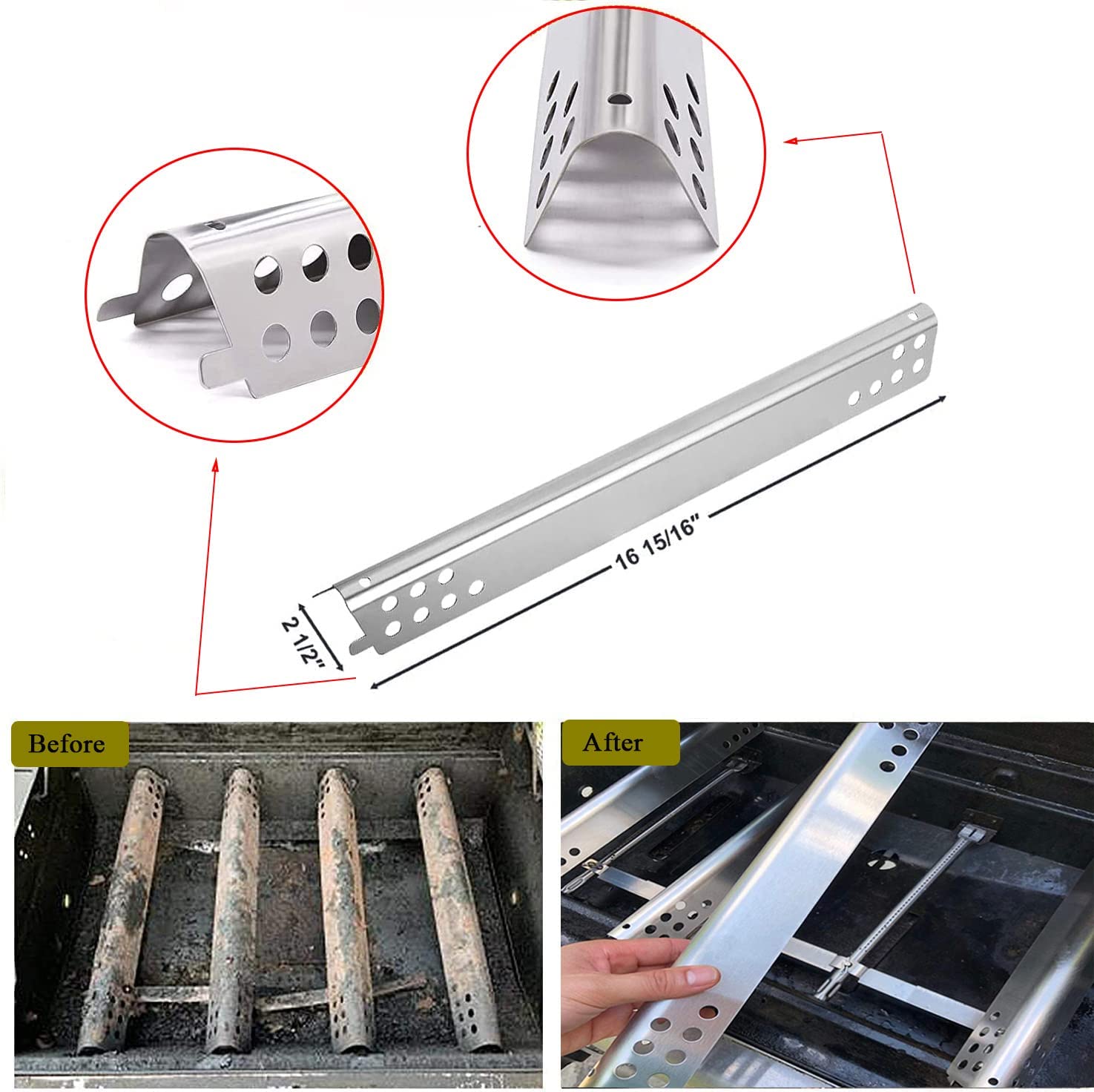 Grill Replacement Parts for Charbroil Performance 6 Burner 463244819, 463276517, Charbroil 5 Burner 463347518, 463347519, Charbroil 4 Burner 463347017, 463361017,Char-Broil 463244819, 463244819 Replacement Parts