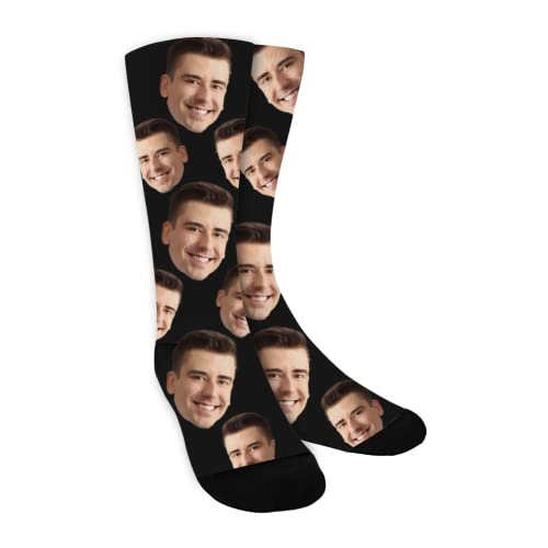 Shinelady Custom Photo Socks Personalized Funny Face Socks Customized Your Picture on Socks for Men Women