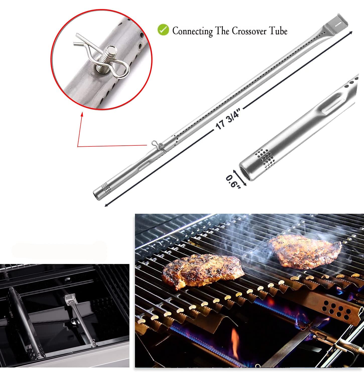 Grill Replacement Parts for Charbroil Performance 6 Burner 463244819, 463276517, Charbroil 5 Burner 463347518, 463347519, Charbroil 4 Burner 463347017, 463361017,Char-Broil 463244819, 463244819 Replacement Parts
