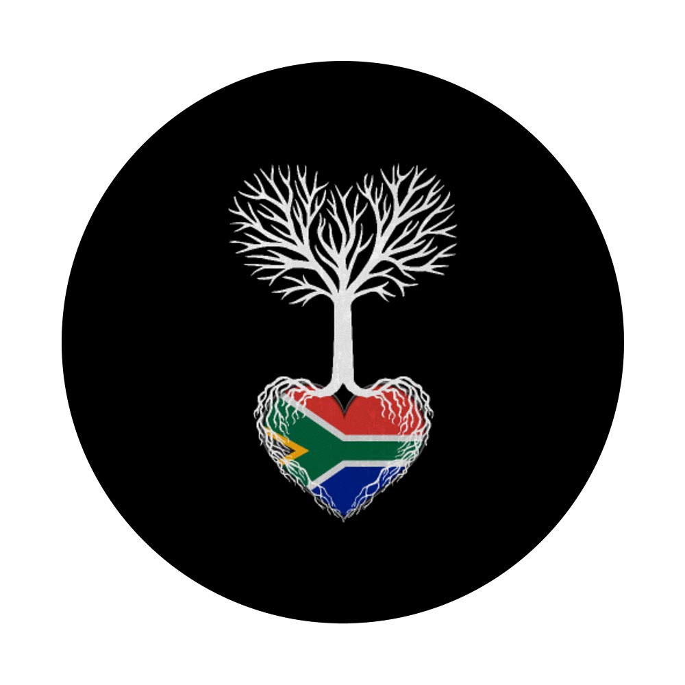 South African Roots, Love South Africa Flag Gift PopSockets PopGrip: Swappable Grip for Phones & Tablets