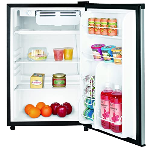 RCA 465 RFR441/RFR465 RFR441 Compact Fridge, 4.5 Cubic Feet, Stainless Steel