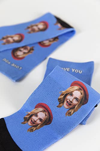 Custom Dog Face Socks - Print Your Picture, Photo - Best Personalized Funny Crew Sock Gifts for Men Women