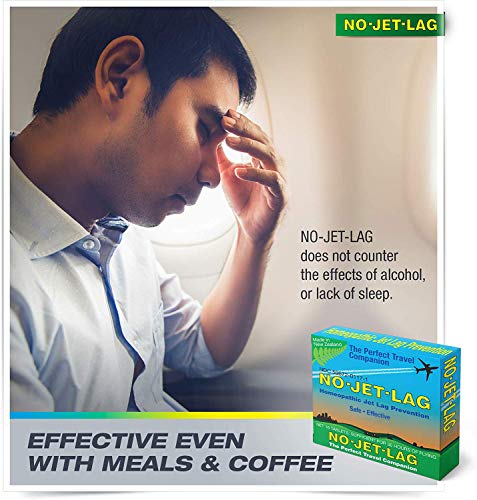 Miers Laboratories No Jet Lag Homeopathic Jet Lag Remedy (1 Pack, 32 Chewable Tablets), Travel Must Have, Flight Essential for Jet Lag Relief, Plant-Based.