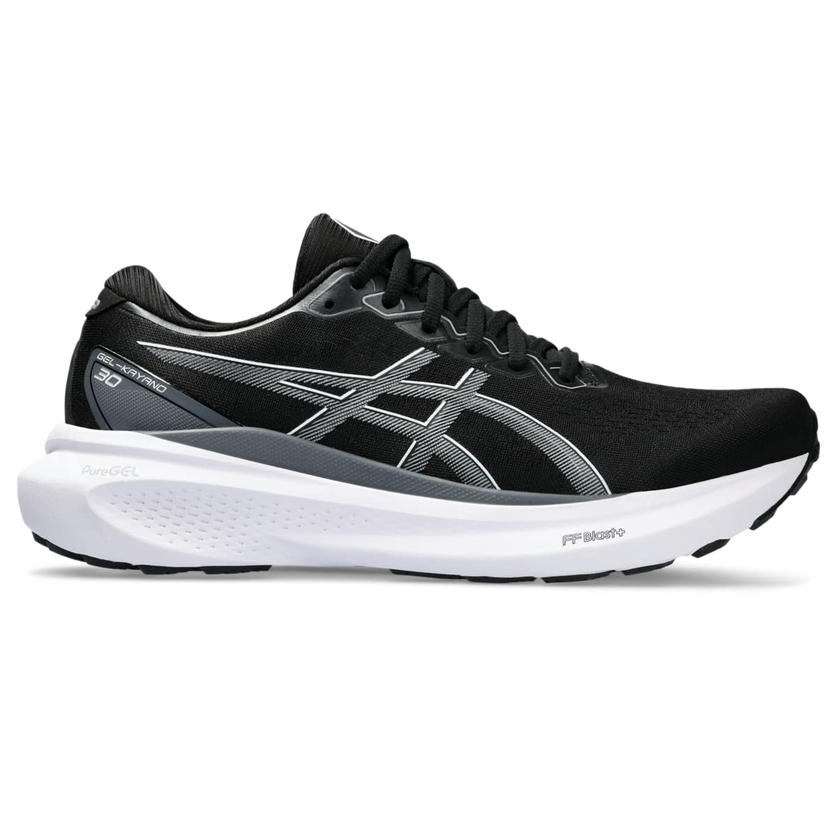 ASICS Men's Gel-Kayano 30 Running Shoes, 10, Black/Sheet Rock