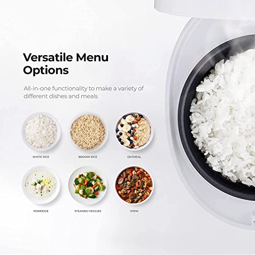 CUCKOO CR-0675F | 6-Cup (Uncooked) Micom Rice Cooker | 13 Menu Options: Quinoa, Oatmeal, Brown Rice & More, Touch-Screen, Nonstick Inner Pot | Gray
