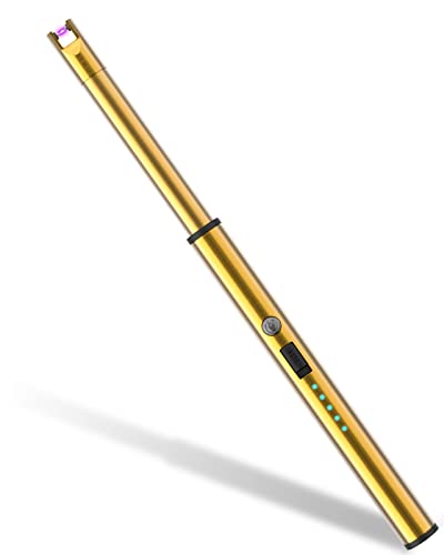 Plasma Arc Electric Lighter - Rechargeable Long Neck, Windproof Flame-Less Lighter for Candle, Firework, Camping, Grill, Gas Stove, Kitchen