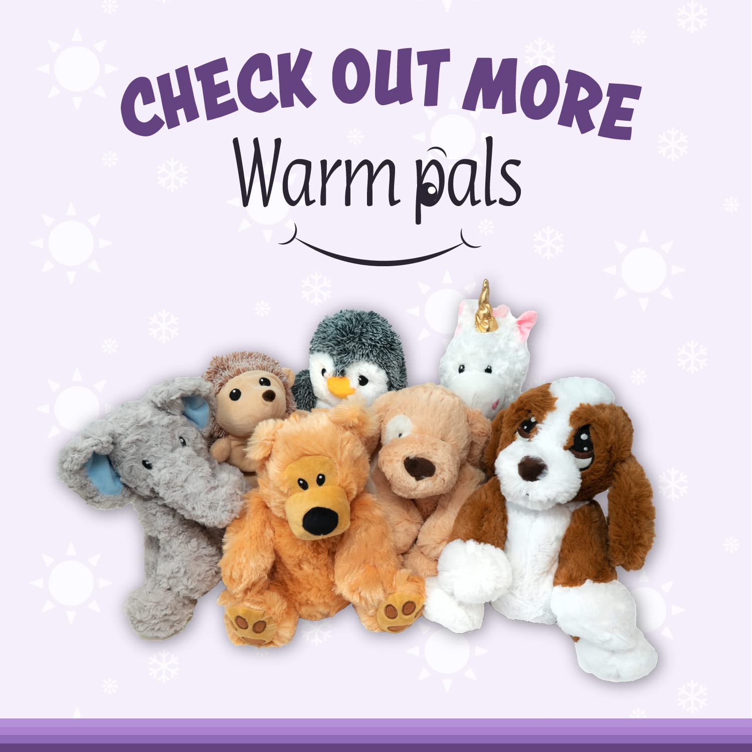 Warm Pals - Hayes Husky - 1.5lbs - Cozy Microwavable Lavender Scented Plush Toys - Heated Stuffed Animal - Heatable Coolable Bedtime Comfort Plushie