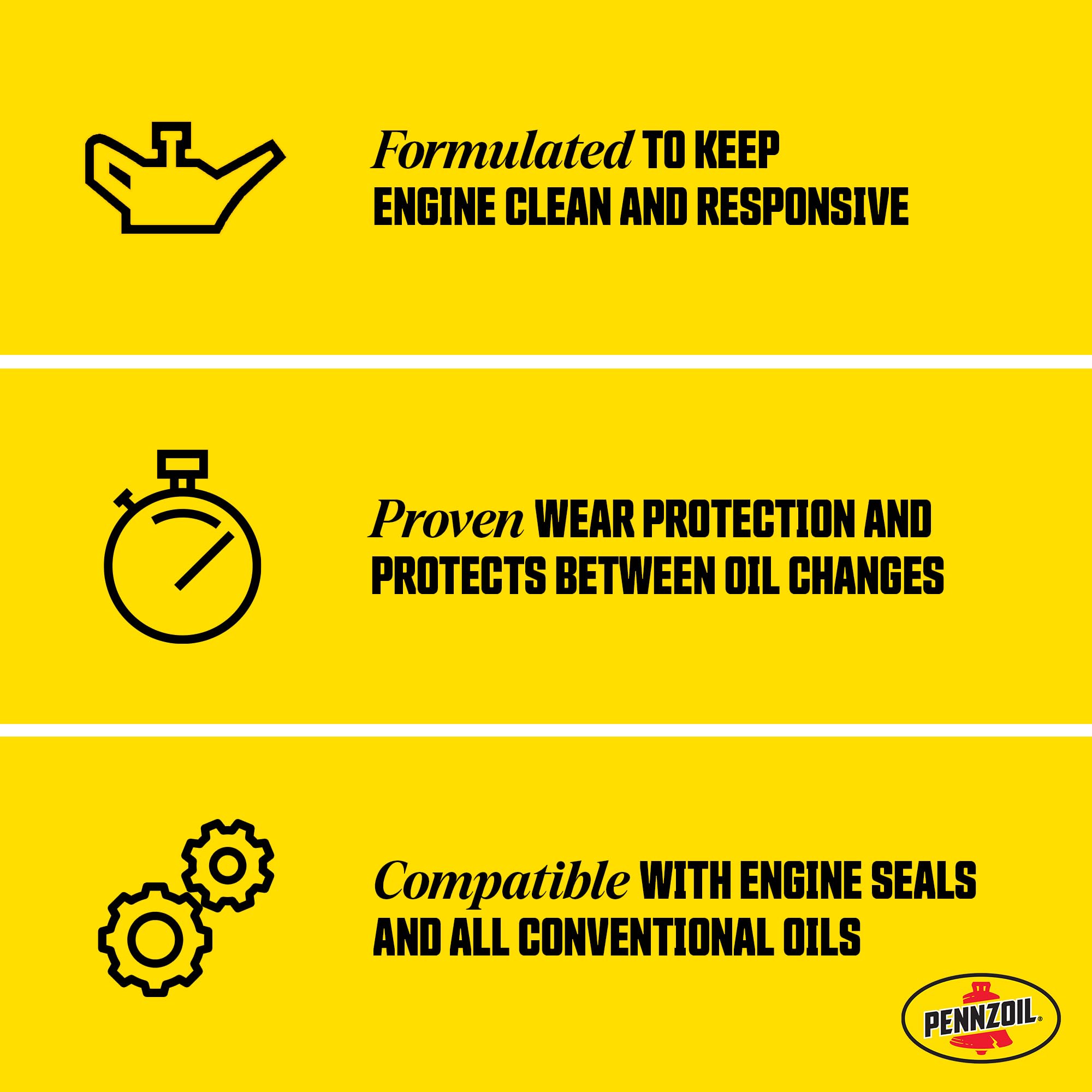 Pennzoil High Mileage 5W-30 Motor Oil, 5 Quart