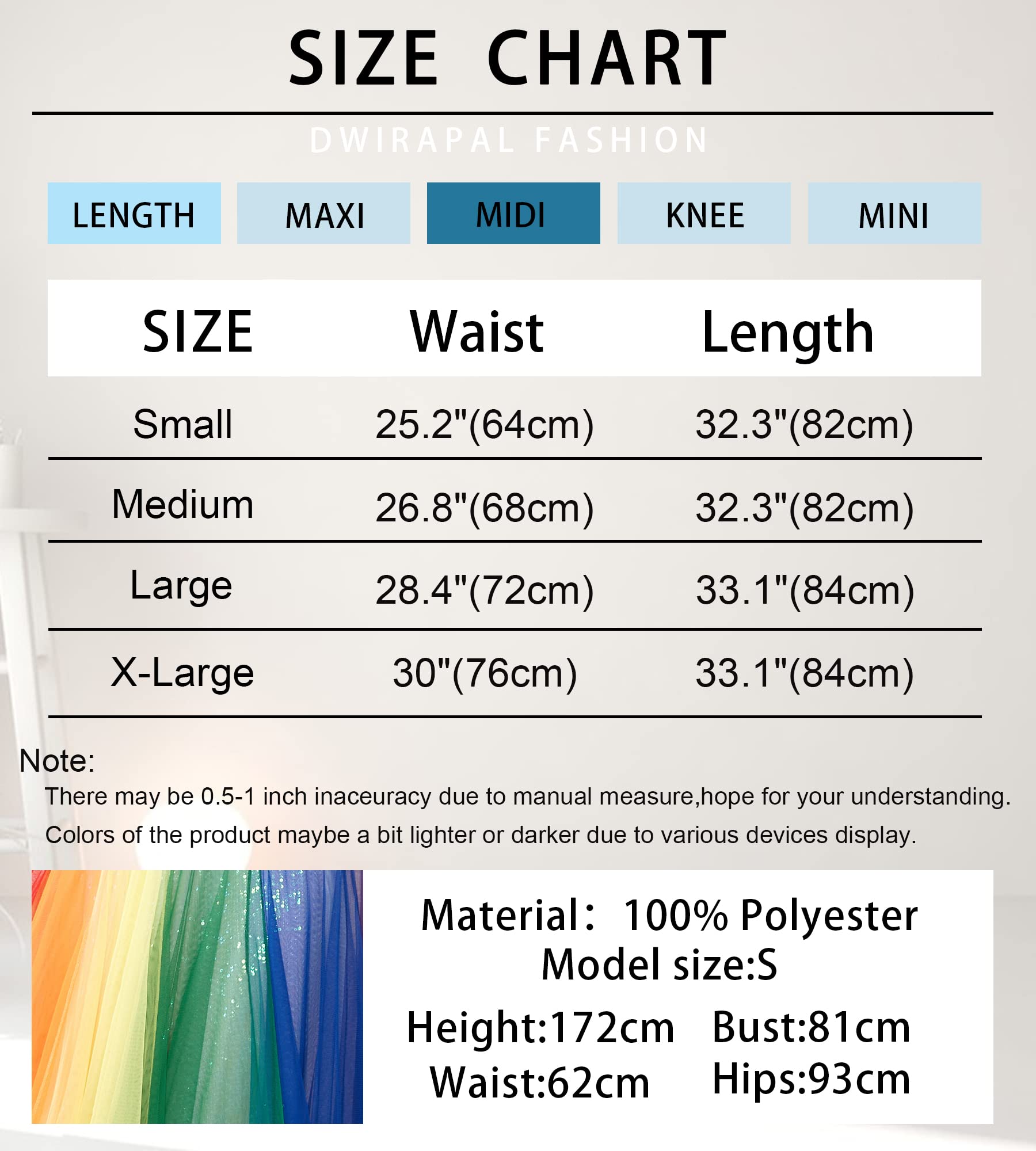 Dwirapal Sequin Long Tulle Skirt 4 Layered Flowy Fairy Sparkle Party Mesh Tea Length Big Hem Skirts for Women