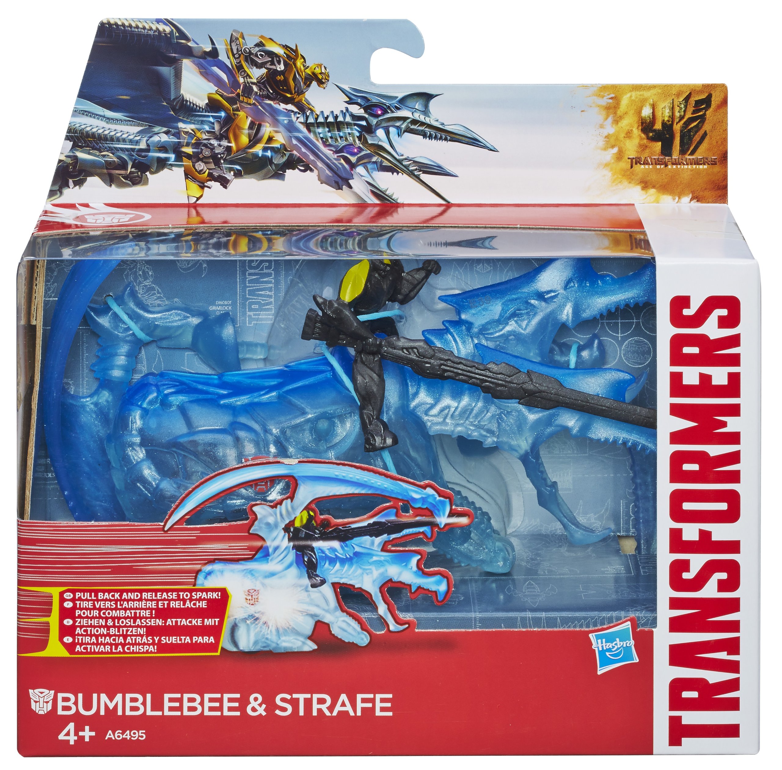 TRANSFORMERS Dino Sparkers Bumblebee and Strafe